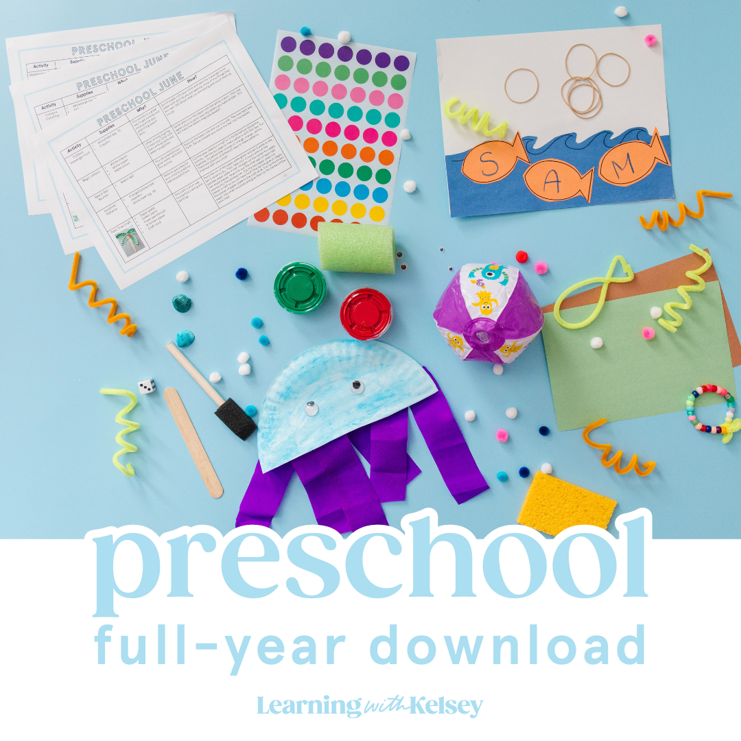 Preschool Full Year Download - Learning With Kelsey