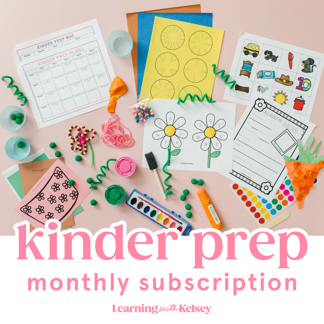 The Kinder Prep Monthly Box - Learning With Kelsey
